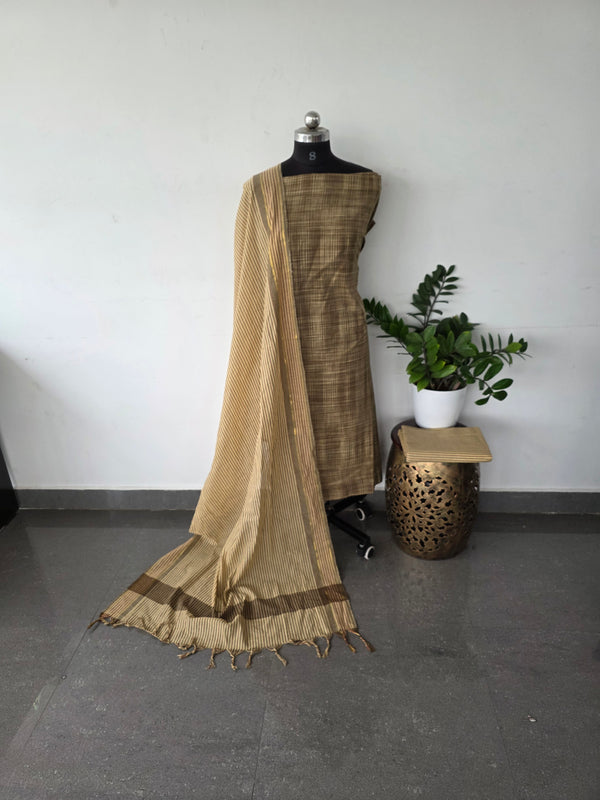 Pure handloom set cotton - Mehandi green PH1 – wwwcollections