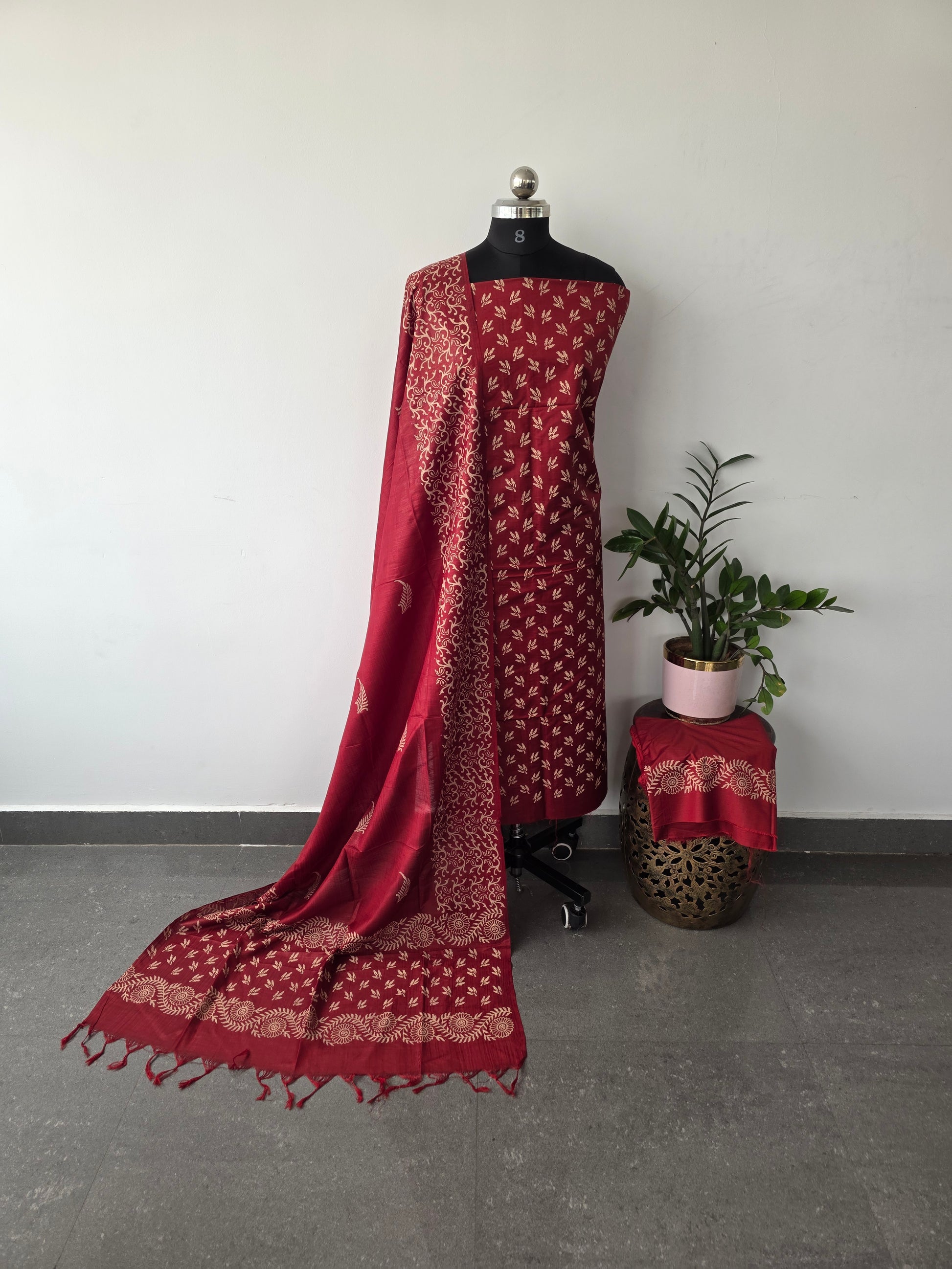 Katan discharge print silk set - FN17 – wwwcollections