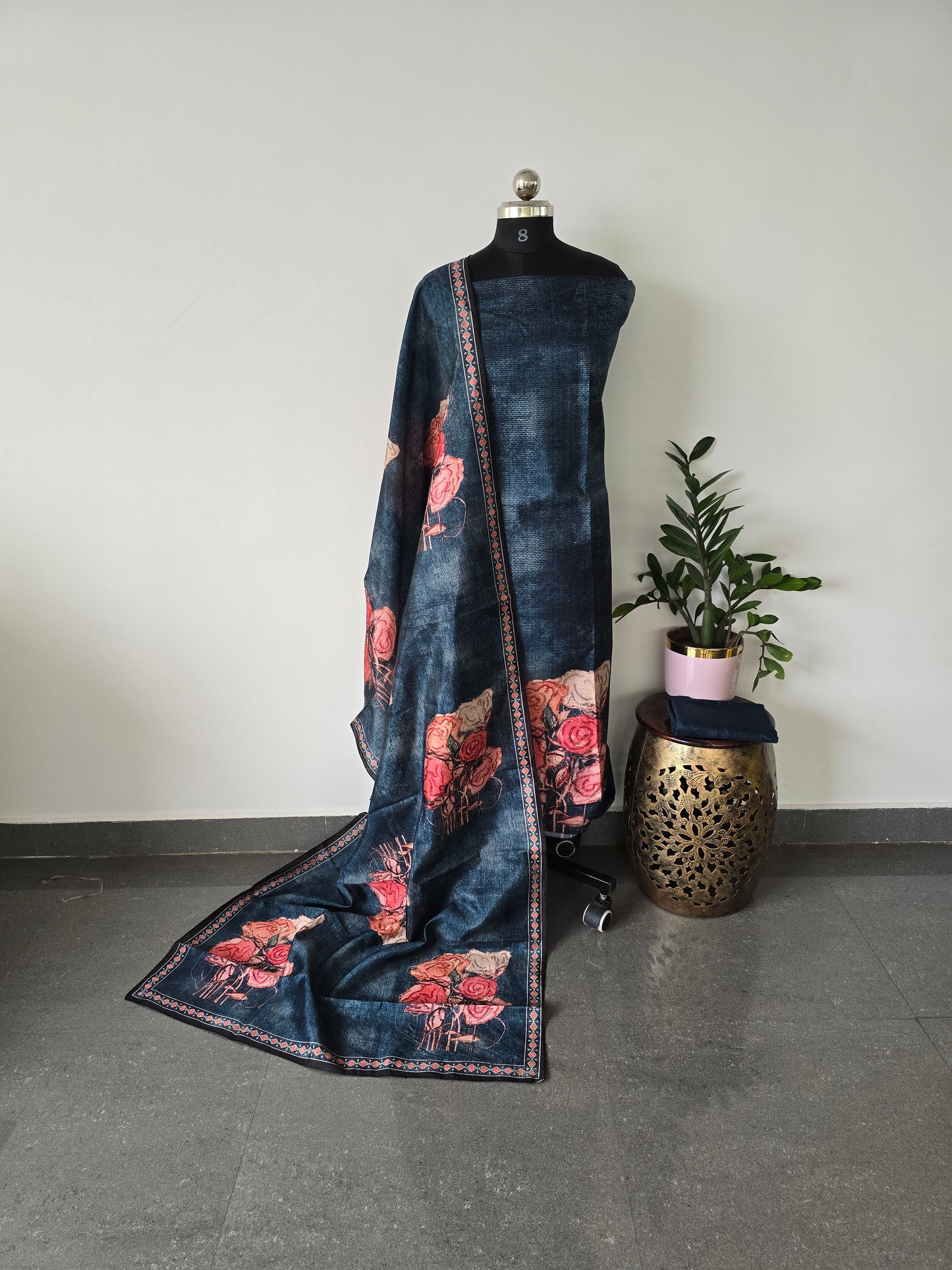 Premium semi tussar silk set - POS65 – wwwcollections