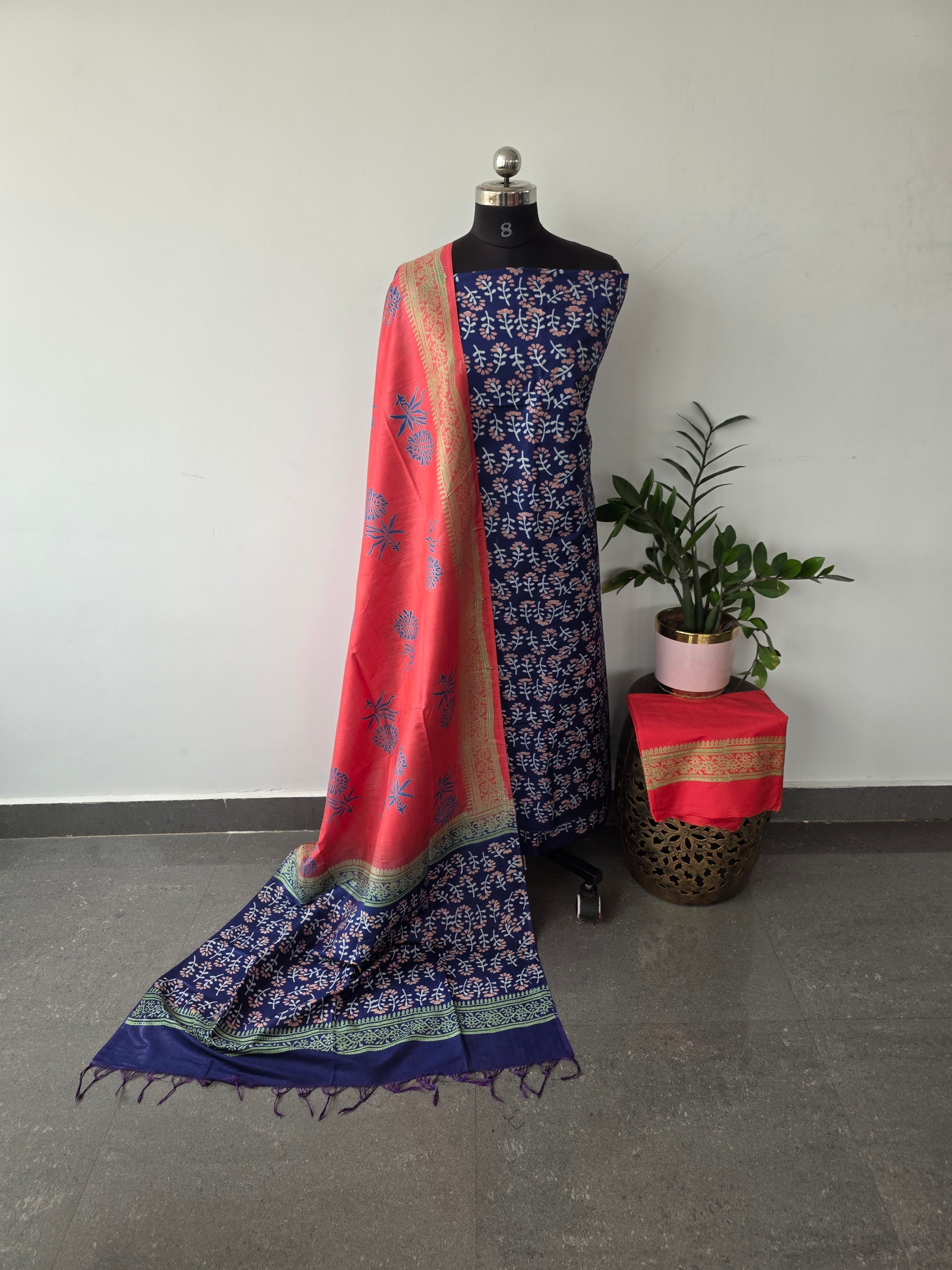 Katan khadi silk set - FN16 – wwwcollections