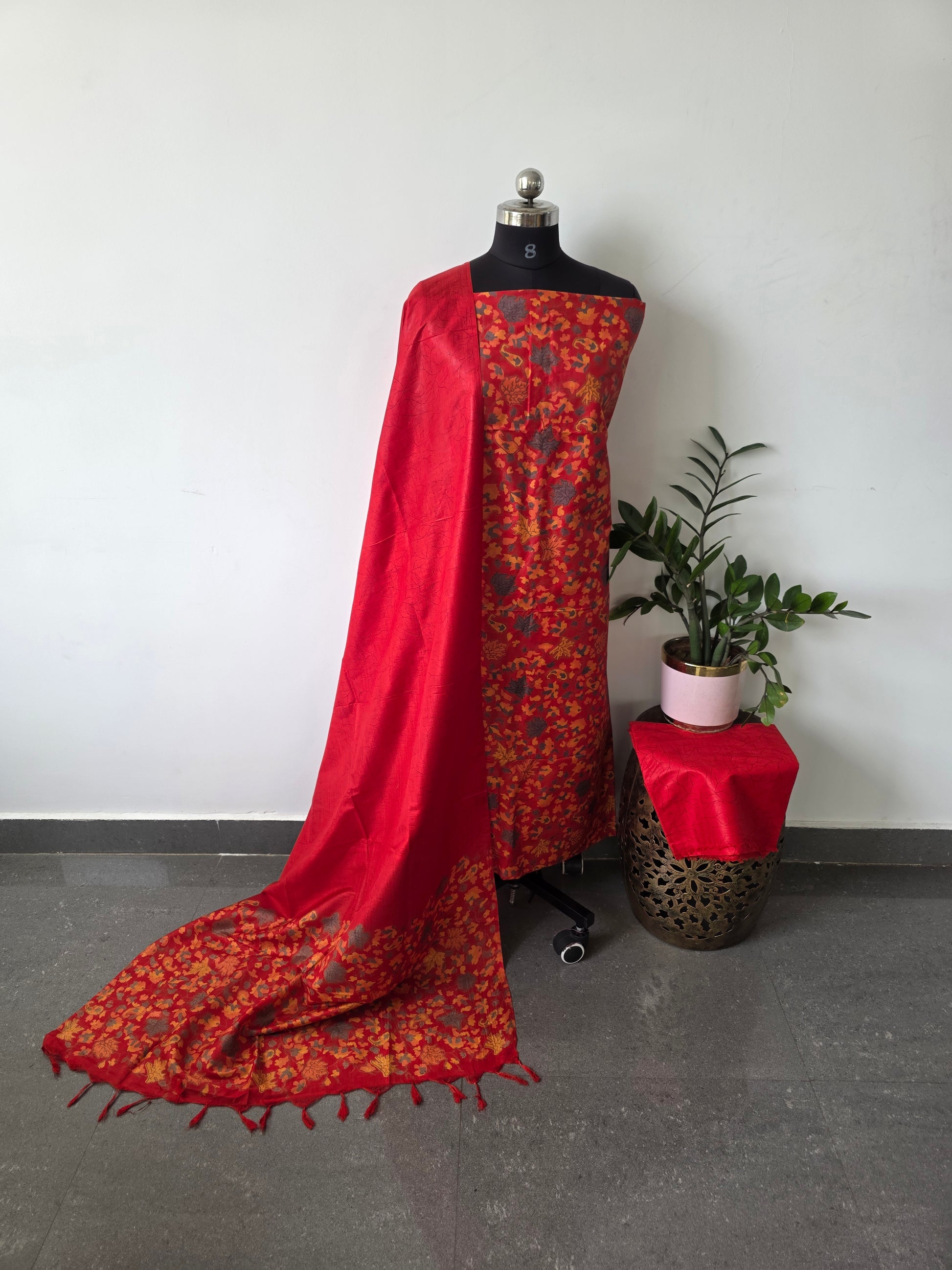 Katan ajrakh silk set - FN14 – wwwcollections